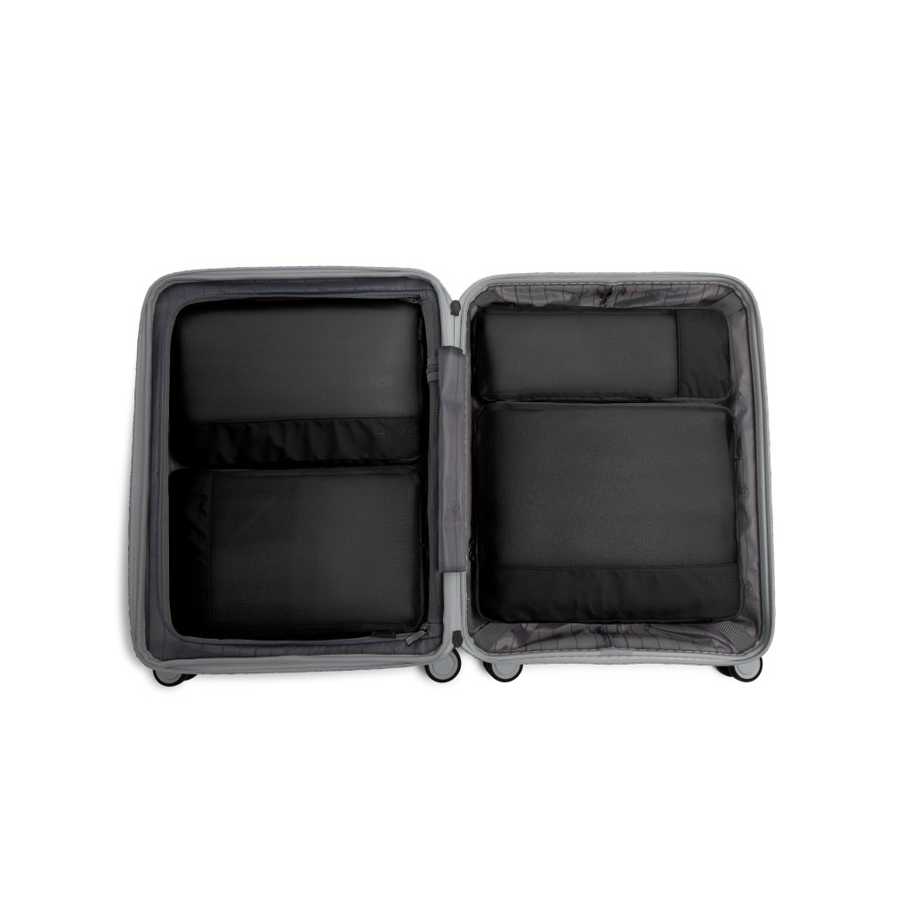 ECOTEX 4PC COMPRESSION PACKING CUBE SET™- BLACK ONYX – Heys Philippines