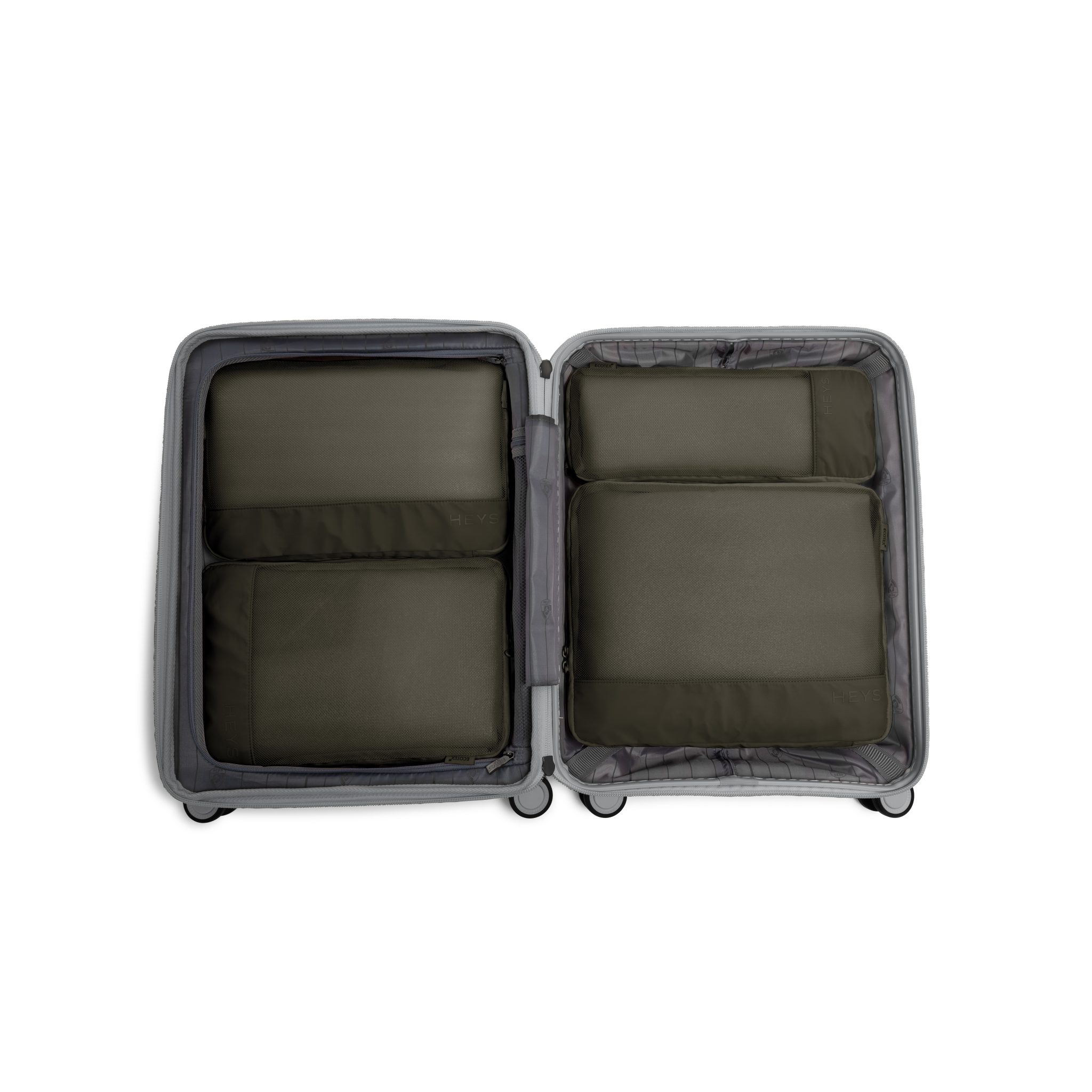 ECOTEX 4PC COMPRESSION PACKING CUBE SET™- GREEN MOSS – Heys Philippines